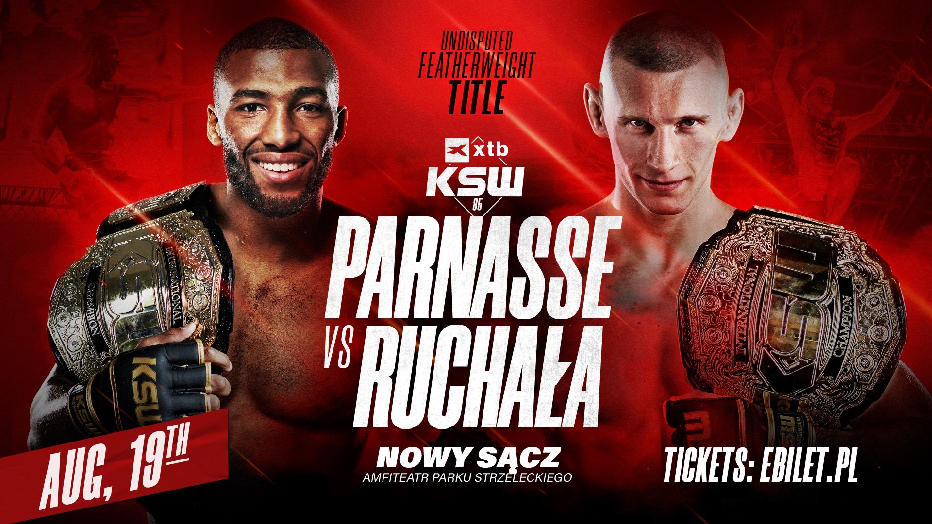 KSW 85 Preview; 2 Title Fights, Parnasse v Ruchała, Chuzhigaev v Gnidko