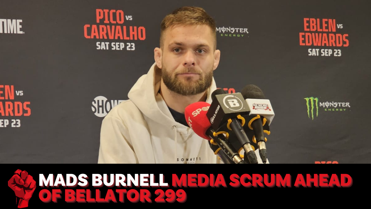 Video - Mads Burnell Media Scrum Ahead of Bellator 299 fight with ...